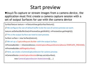 How to create a camera2 | PPT
