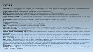 Smartphone Camera(Elements of smartphone camera) | PDF