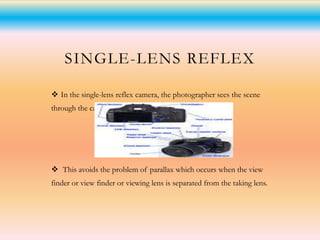 Camera and types | PPTX | Cameras and Camcorders | Consumer Electronics