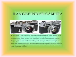 Camera and types | PPTX | Cameras and Camcorders | Consumer Electronics