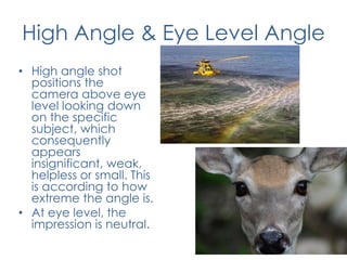 Camera angles | PPTX | Photography | Arts and Crafts