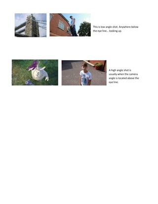 Camera angles. | DOCX