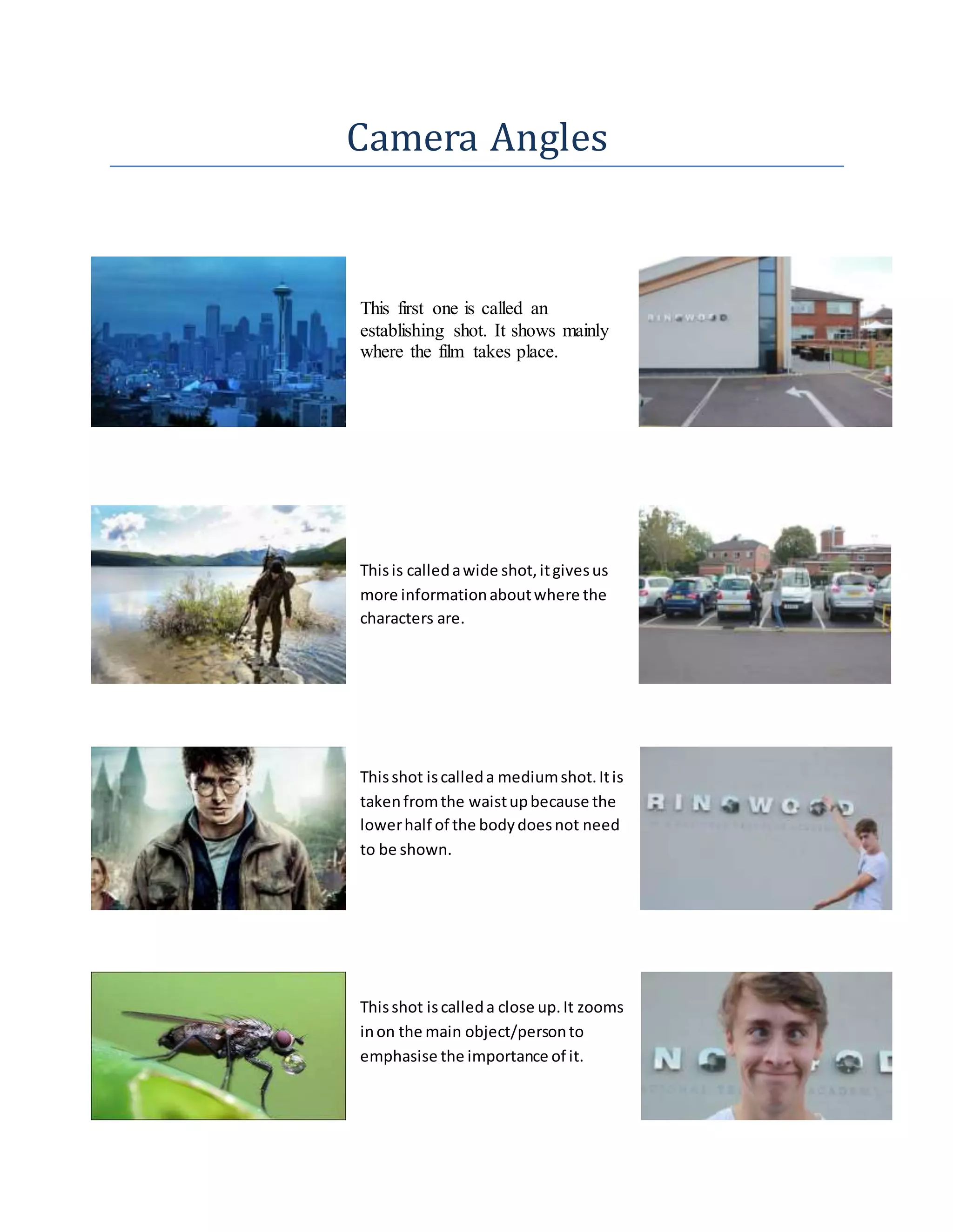 Camera angles | PDF