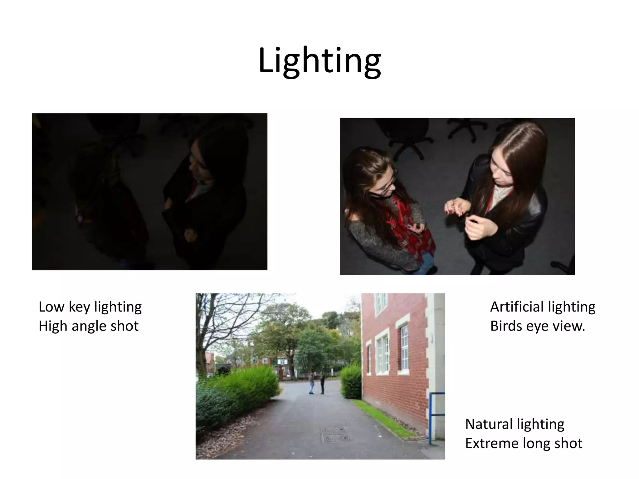 Camera angles and lighting | PPTX