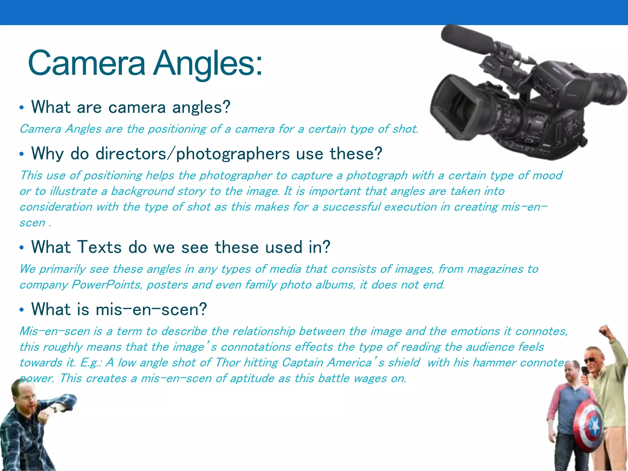 Camera angles | PPTX