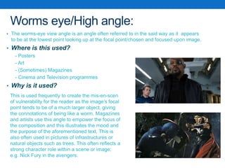 Camera angles | PPTX | Photography | Arts and Crafts
