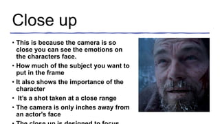 Camera angles and shots | PPTX
