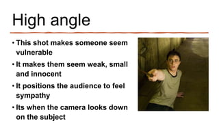 Camera angles and shots | PPTX