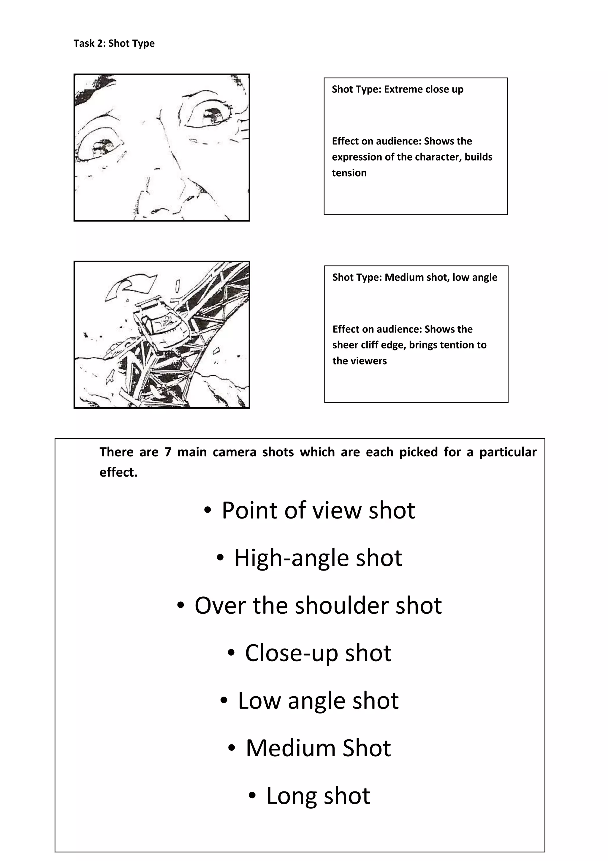 Camera angles james bond | DOCX