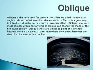 Camera Angles - GCSE Media Presentation | PPTX