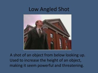 Movie Diferent Camera Angles Explained by Examples | PPTX