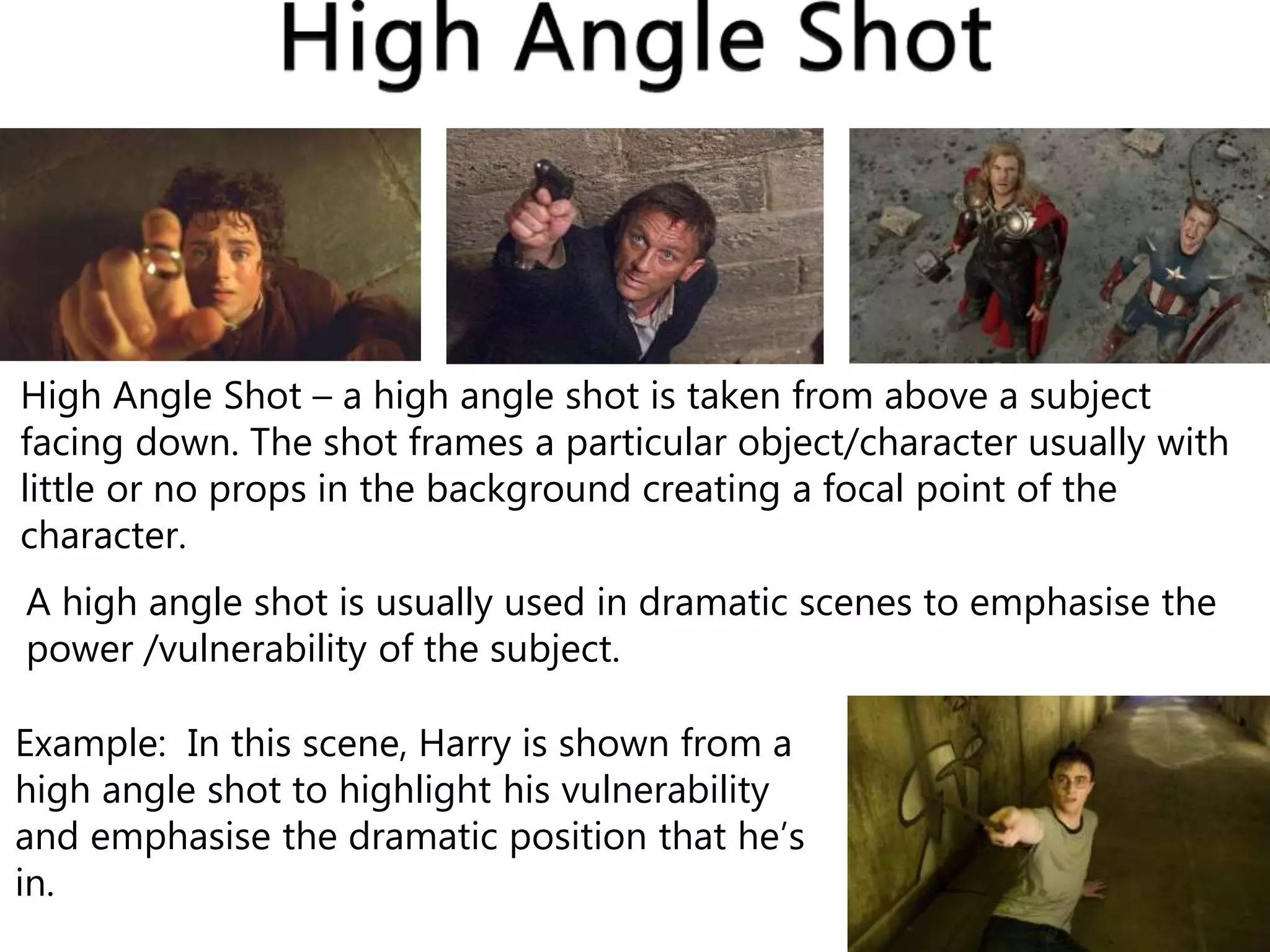 Camera angles - Media Studies. | PPTX