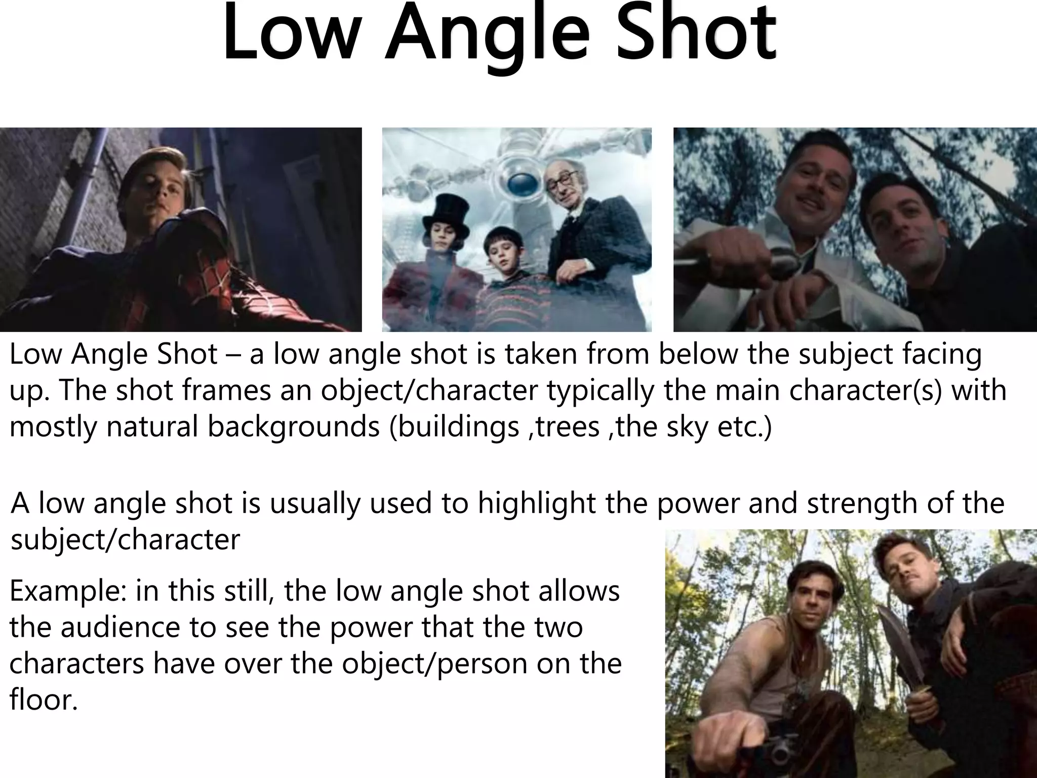 Camera angles - Media Studies. | PPTX