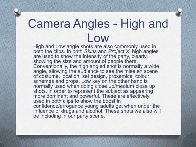 Camera Angles Idea 2 | PPTX