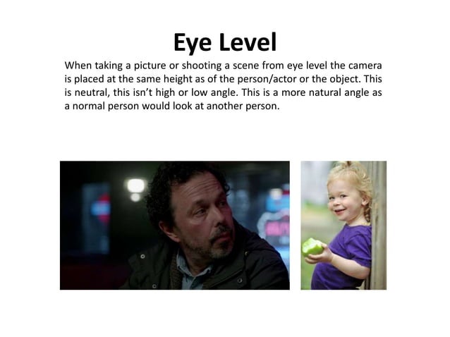 Media Studies: Camera Angles and Shots | PPTX