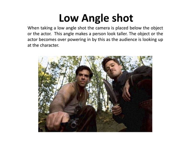 Media Studies: Camera Angles and Shots | PPTX