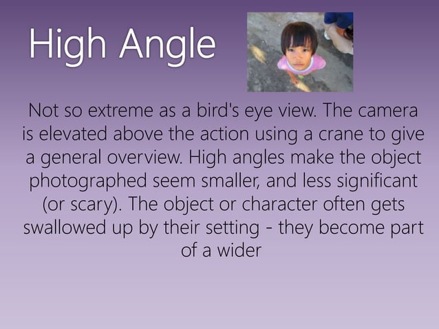 Camera Angles and Shots | PPT