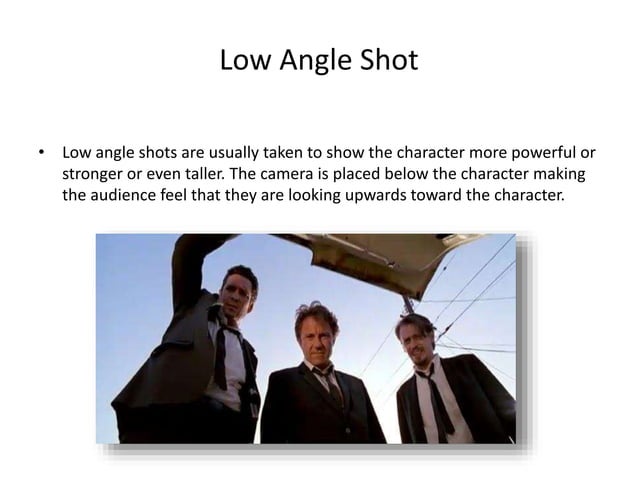 Camera angles and shots. | PPTX
