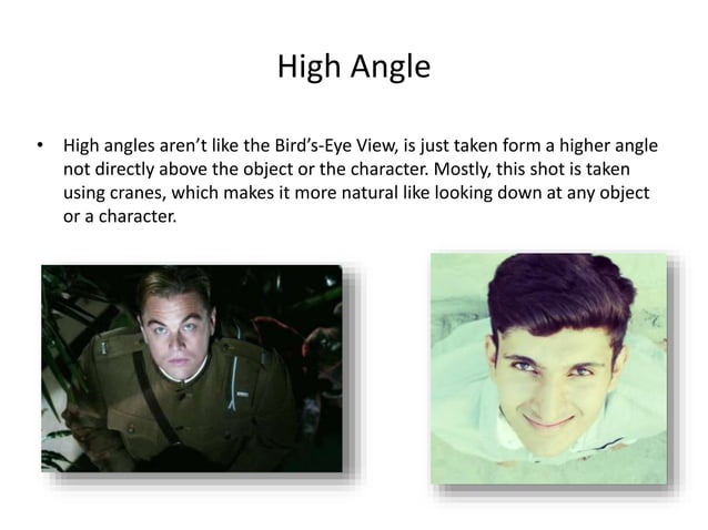 Camera angles and shots. | PPTX