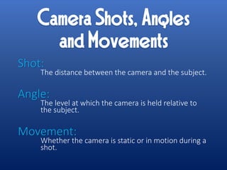 Camera Angles and Shots | PPT