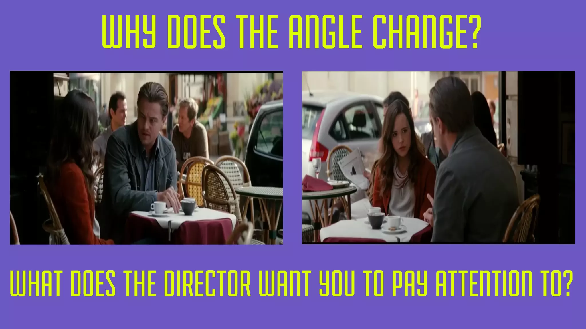Film Language: Camera angles and shot size introduction for Film ...