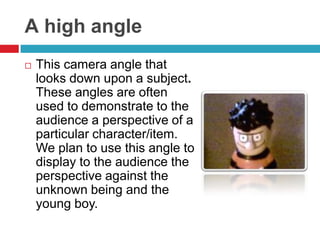 Camera angles and shots planning | PPTX