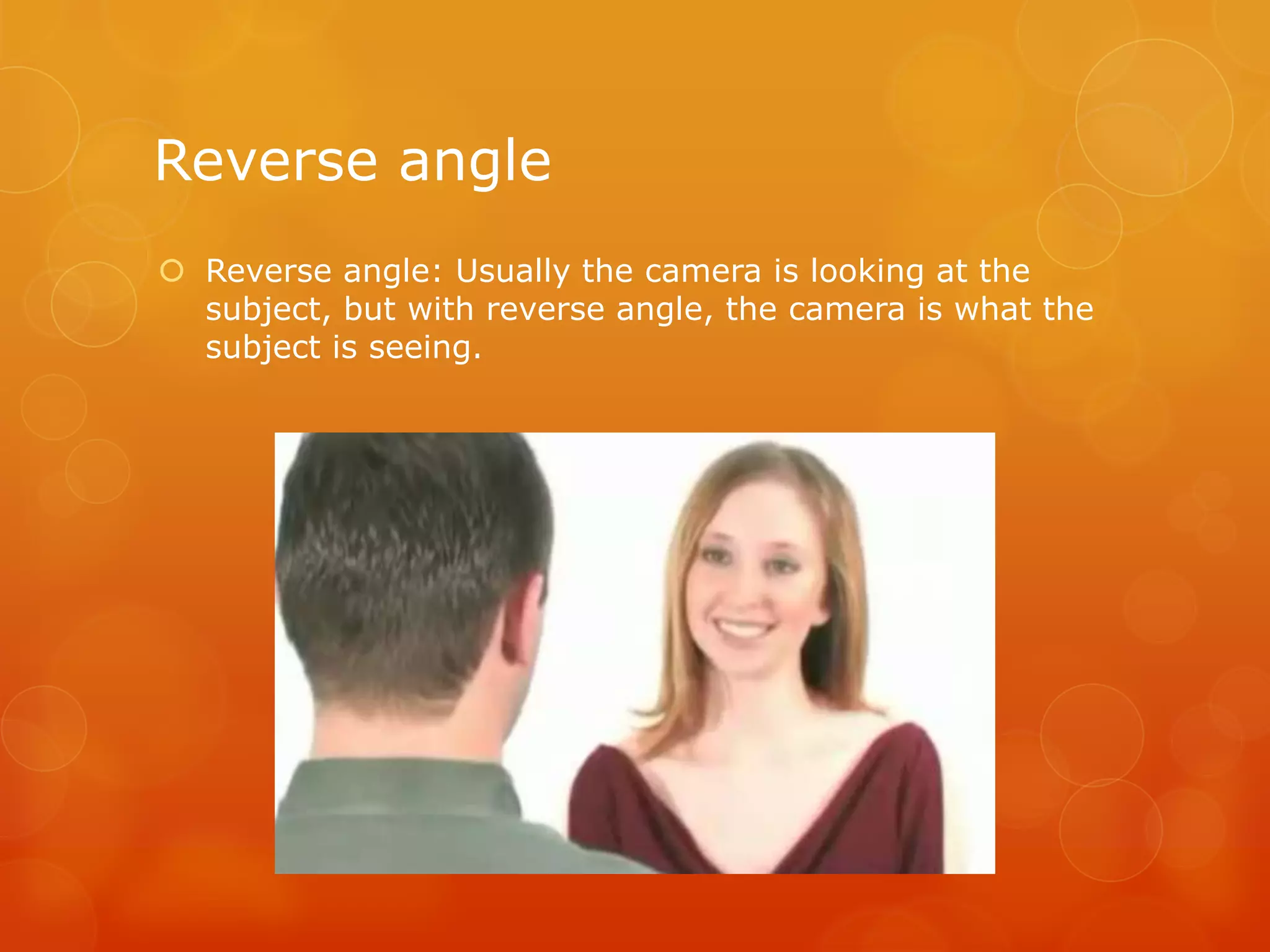 Camera angles powerpoint for slideshare | PPTX | Cameras and Camcorders | Consumer Electronics