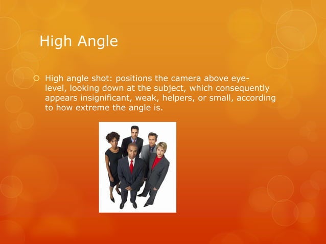 Camera angles powerpoint for slideshare | PPTX | Cameras and Camcorders | Consumer Electronics
