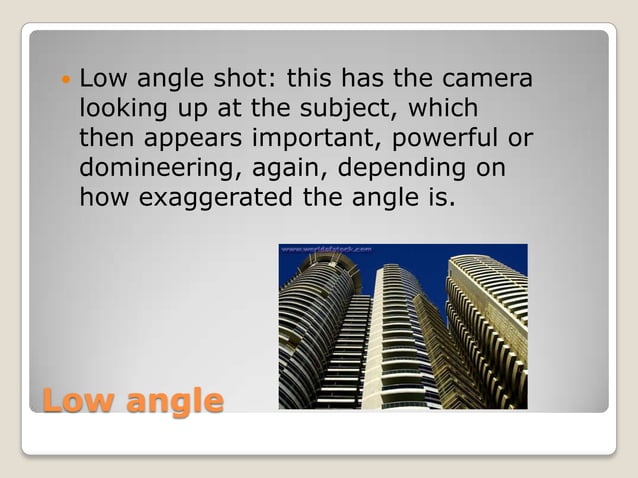 Camera angles powerpoint for slideshare | PPTX