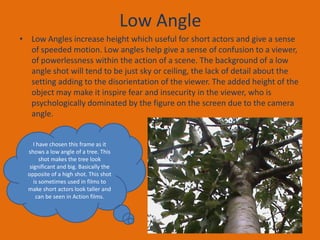Camera angles presentation | PPTX