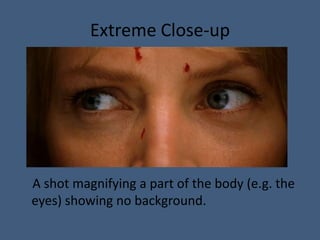 Camera angles, shots, movement and positions | PPTX