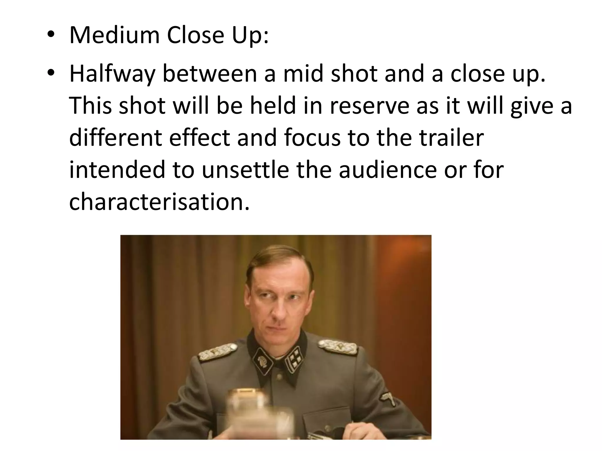 Camera angles shot types list | PPTX