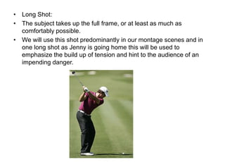 Camera angles shot types list | PPTX