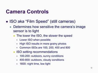 Camera basics | PPTX