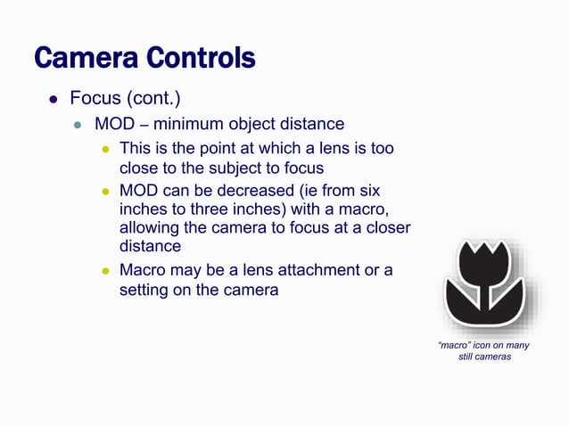 Camera basics | PPTX | Cameras and Camcorders | Consumer Electronics