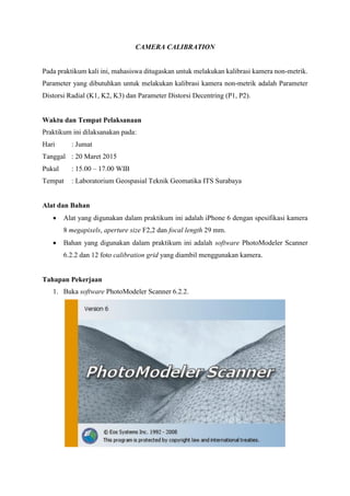 Camera calibration | PDF
