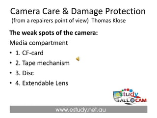 Camera care | PPTX