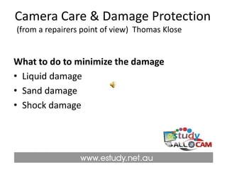 Camera care | PPTX