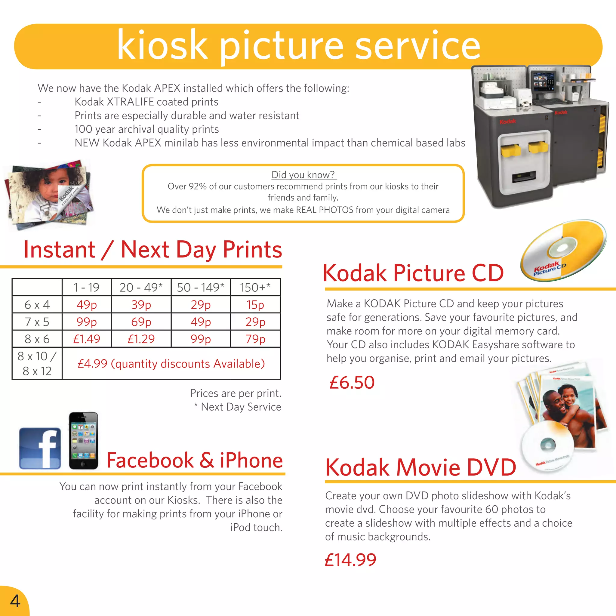 Camera centre services & price guide | PDF