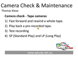 Camera check | PPTX