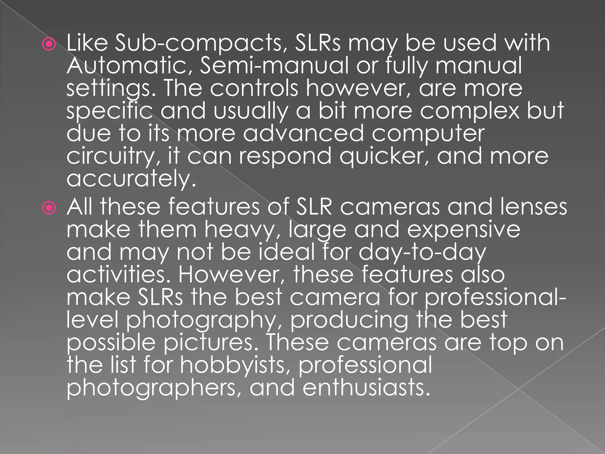 Camera classification | PPTX