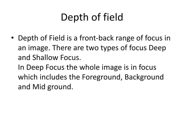 Camera composition | PPT