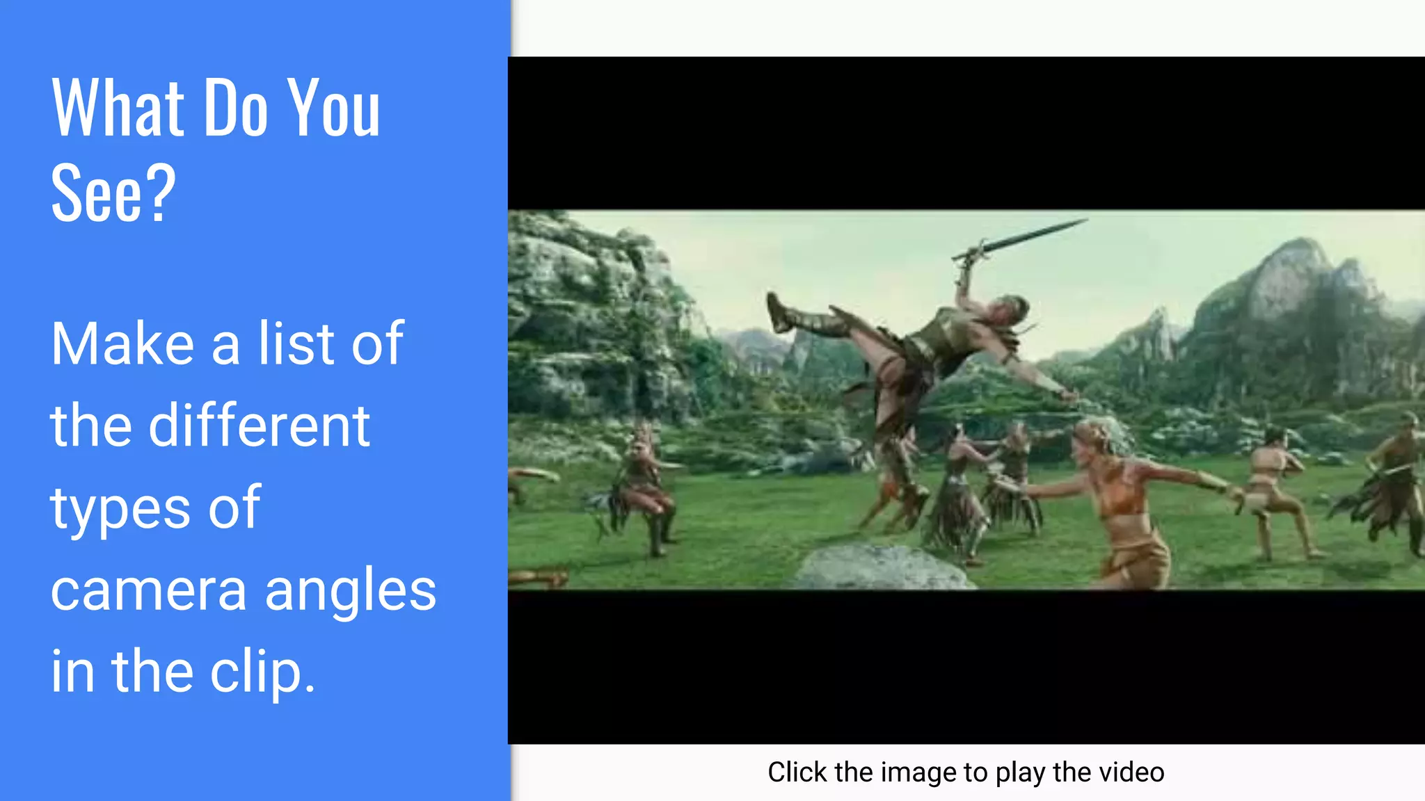 Basic Camera Composition - Shots and Angles in Filmmaking | PPTX