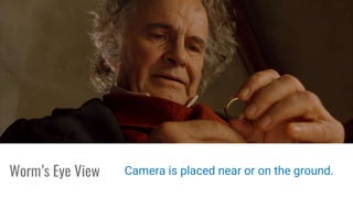 Basic Camera Composition - Shots and Angles in Filmmaking | PPTX