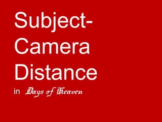 Camera distances and angles | PPT