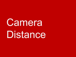 Camera distances and angles | PPT