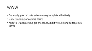 Camera feedback | PPT