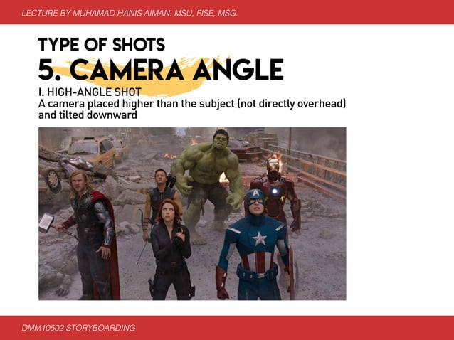 camera fundamental shots TECHNIQUES CAMERA ANGLE | PDF