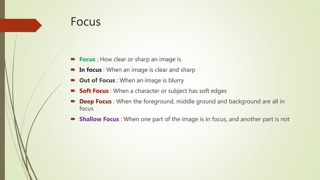 Camera language | PPTX | Cameras and Camcorders | Consumer Electronics