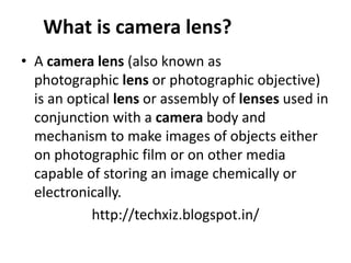 Camera lens | PPT